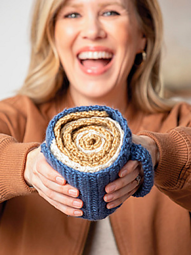 Ravelry: Cappuccino Roll-Up Scarf pattern by Debbie Painter of Fresh ...