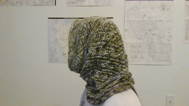 Ravelry: Spiral Lace Cowl/Hood pattern by Steffi Louise