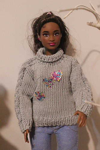 Ravelry: 1:12th and 1:6th scale Ceri Jumper pattern by Frances Powell