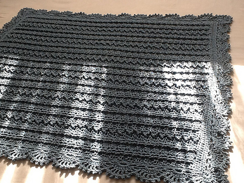 Ravelry: MayBader's Country Blue Baby Blanket