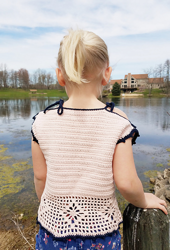 Ravelry: Lozengy Cold Shoulder Top pattern by Maybe Katie Designs