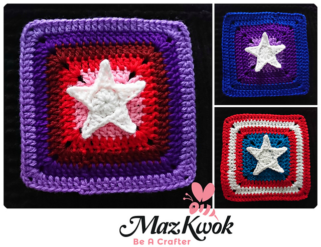 Ravelry: Morning Star Square pattern by Maz Kwok
