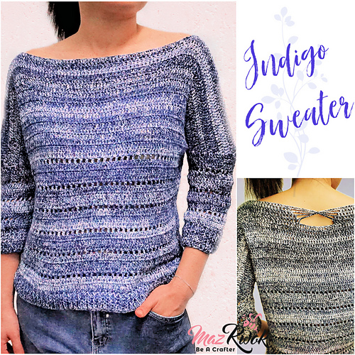 Ravelry: Indigo Sweater pattern by Maz Kwok