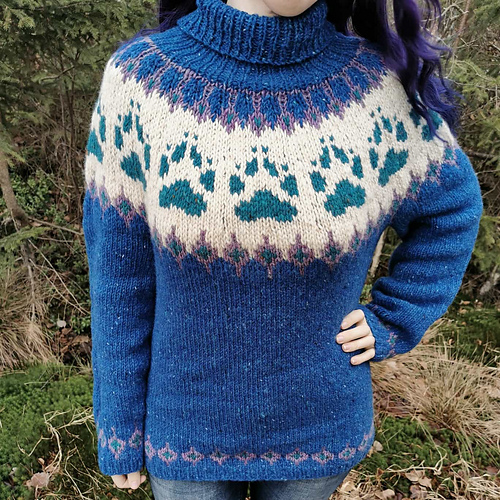 My Wilderness sweater is done! And ready for fishing trips and camping ...