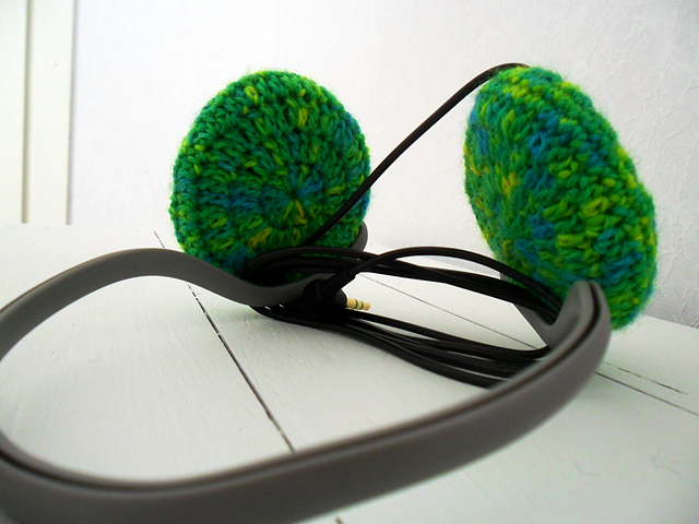 Ravelry: Funky Crochet Headphone Covers pattern by Jennifer Ofenstein