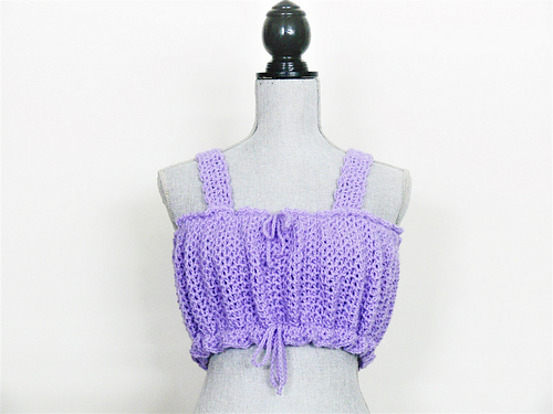 Ravelry: Easy Summer Gathered Top pattern by Meadowvale Studio