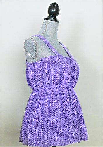 Ravelry: Easy Summer Gathered Top pattern by Meadowvale Studio
