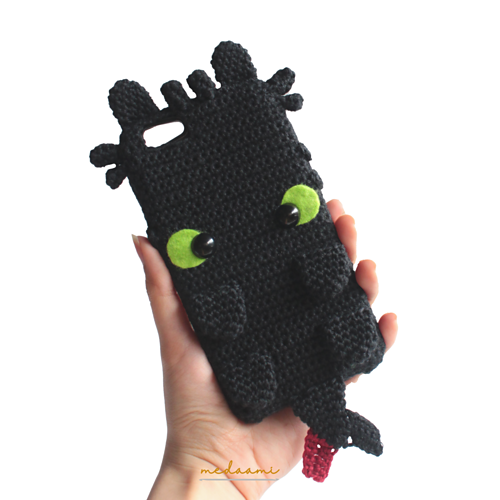 Ravelry: Toothless Dragon Phone Case pattern by Imelda Liputri