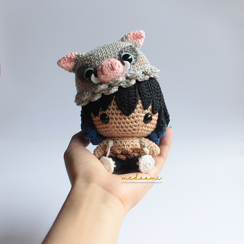 Ravelry: Inosuke Demon Slayer Amigurumi pattern by Imelda Liputri