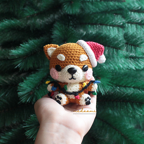 Ravelry: Christmas Lights Shiba Inu Amigurumi pattern by Imelda Liputri