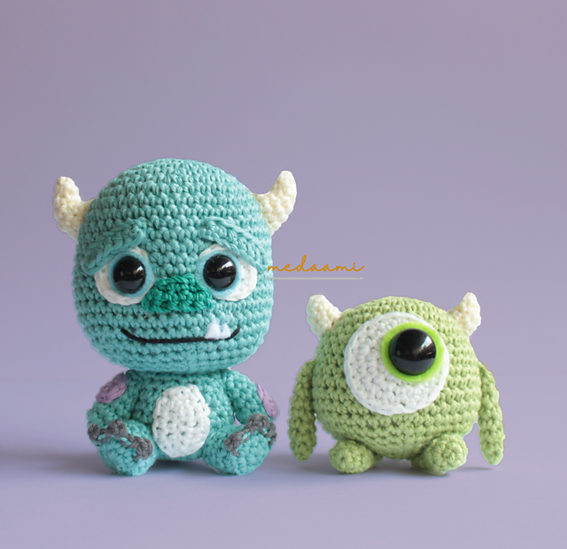 Ravelry: Sulley and Mike Wazowski Monster Inc Amigurumi pattern by ...