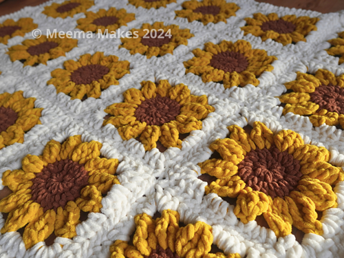 Ravelry: Sunflower Squish Rug & Blanket pattern by Meema Makes