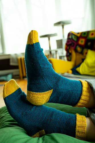 Ravelry: Fallout Socks pattern by Melanie Braith