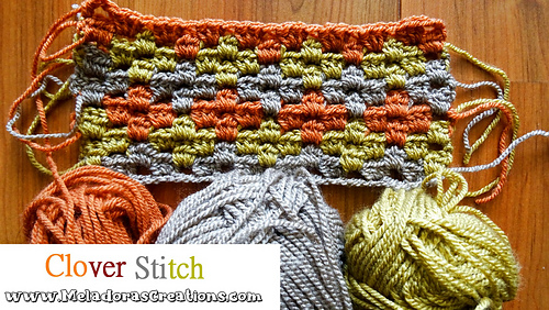 Ravelry: Clover Stitch pattern by Meladoras Creations