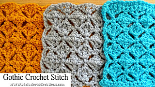 Ravelry: Gothic Crochet Stitch pattern by Meladoras Creations