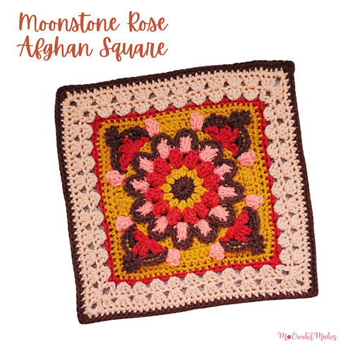 Ravelry: Moonstone Rose Afghan Square pattern by Melinda Miller