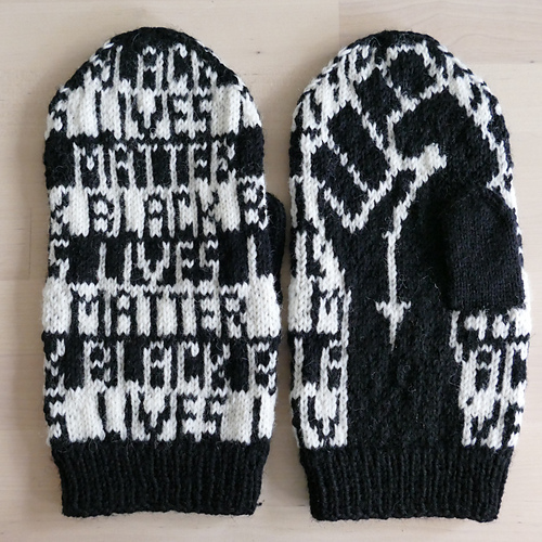 Ravelry: Black Lives Matter Mittens pattern by Melisa Rintala
