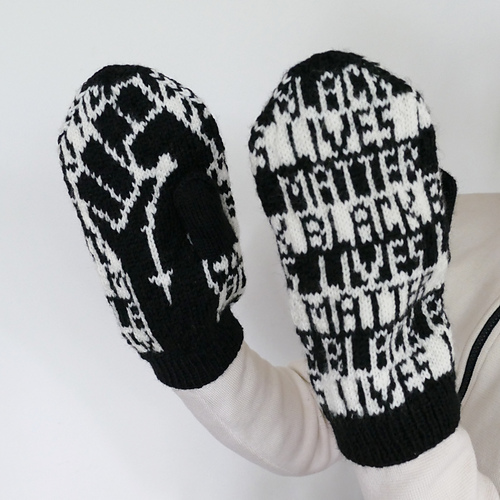 Ravelry: Black Lives Matter Mittens pattern by Melisa Rintala
