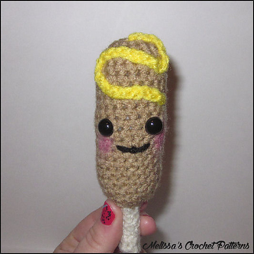 Ravelry: Happy Little Corn Dog pattern by Melissa's Crochet Patterns