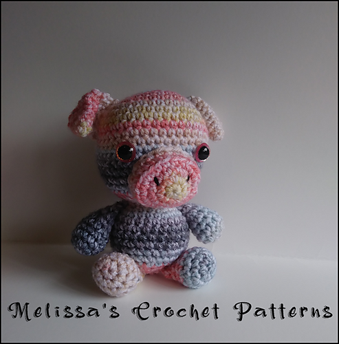 Ravelry: Hamilton the Huggable Pig pattern by Melissa's Crochet Patterns