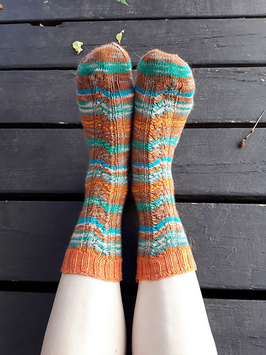 Ravelry: Angela Socks pattern by Hygge Canyon Knits