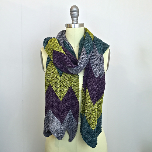 Ravelry: Chevron Wrap pattern by The Mermaid's Purl