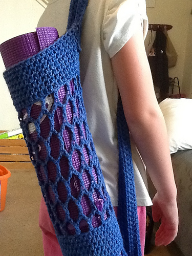 Ravelry: Yoga Mat Tote pattern by Claire A. Denny
