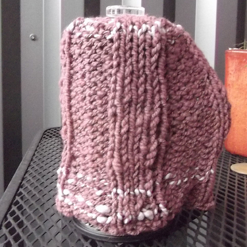 Ravelry: Ribbed French Press Cozy pattern by Jenn Wisbeck
