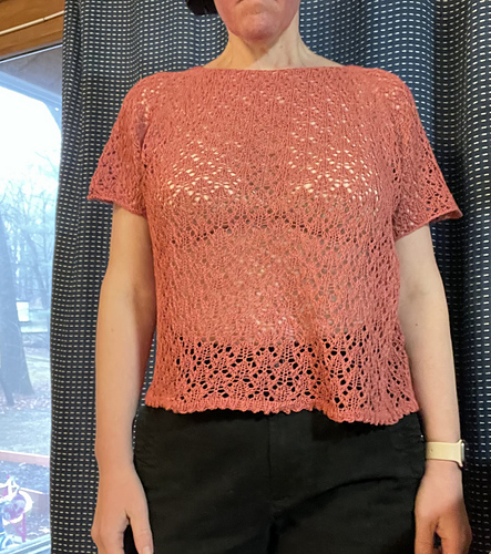 Ravelry: Dappled Lace Raglan pattern by James N Watts