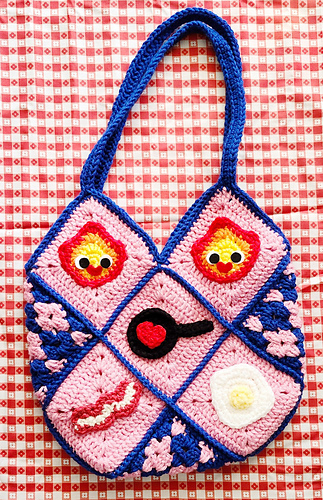 Ravelry: Fire Demon's Breakfast Tote pattern by Millie Wohlford