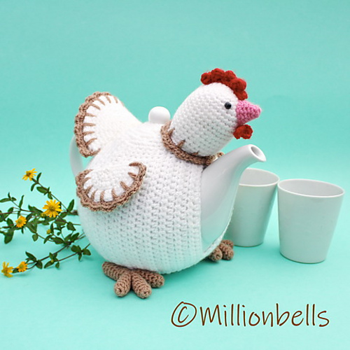 Ravelry: Chicken Tea Cosy Animal Teapot Cozy Easter Spring pattern by ...