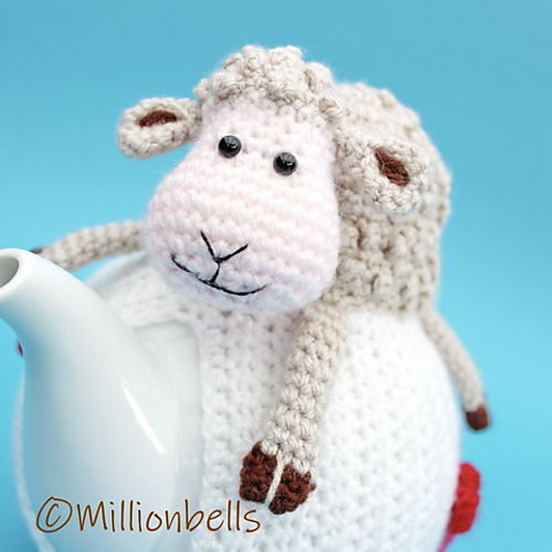 Ravelry: Sheep Tea Cosy Teapot Cover pattern by Millionbells