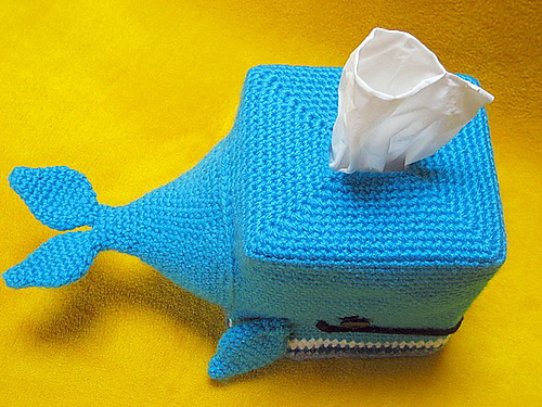 Ravelry: Whale Tissue Box Cover Animal pattern by Millionbells
