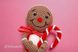 Ravelry: Gingerbread Man Amigurumi Doll Christmas pattern by Millionbells