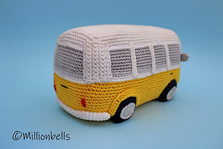 Ravelry: Amigurumi Bus Camper Hippie Van Classic Retro Car pattern by ...