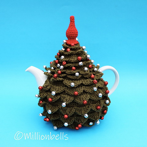 Ravelry: Christmas Tree Tea Cosy Teacosy pattern by Millionbells