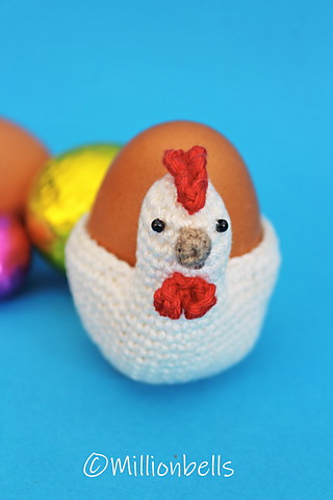 Ravelry: Chicken Egg Cosy Holder Easter Spring pattern by Millionbells