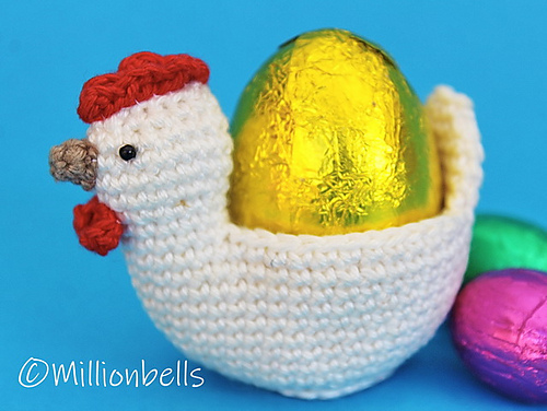 Ravelry: Chicken Egg Cosy Holder Easter Spring pattern by Millionbells