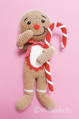Ravelry: Gingerbread Man Amigurumi Doll Christmas pattern by Millionbells