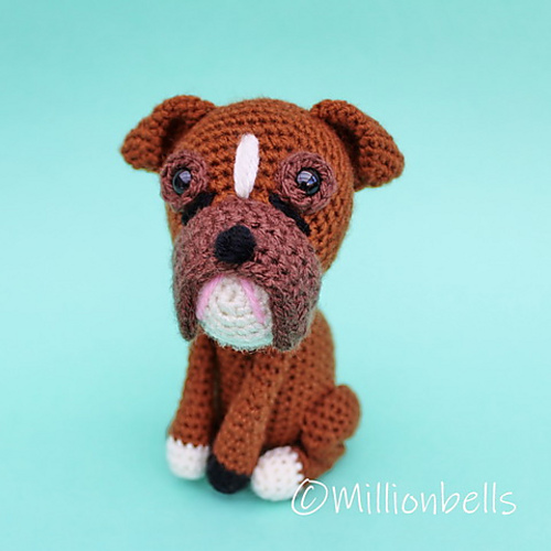 Ravelry: Boxer Amigurumi Puppy Dog pattern by Millionbells