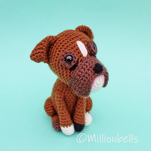 Ravelry: Boxer Amigurumi Puppy Dog pattern by Millionbells