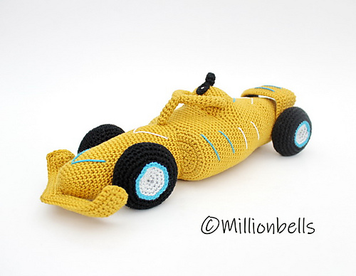 Ravelry: Formula 1 Race Car Amigurumi pattern by Millionbells