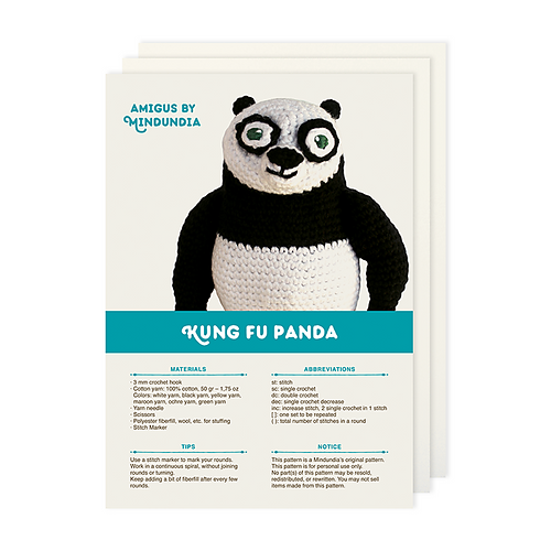 Ravelry: Kung Fu Panda pattern by Anabel Catalan