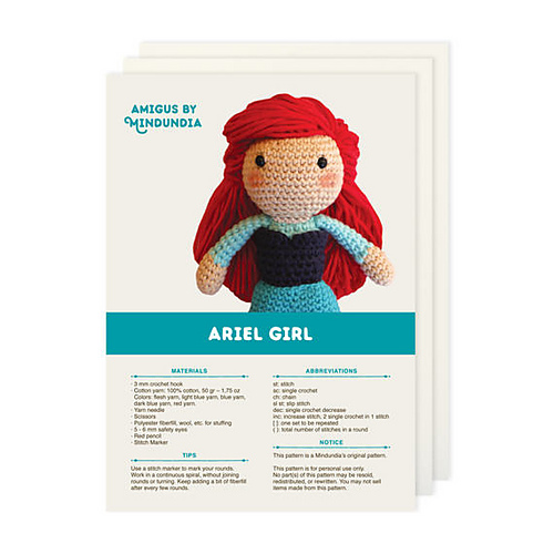Ravelry: Ariel Girl - Princess pattern by Anabel Catalan