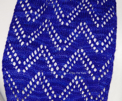 Ravelry: Double Chevron Lace Scarf pattern by Yay For Yarn Patterns