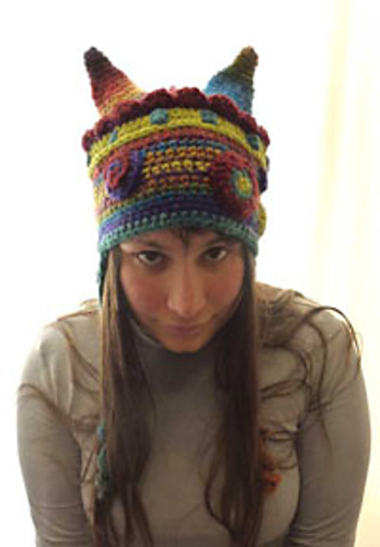 Ravelry: Mirtooli's 2 pointed rainbow hat