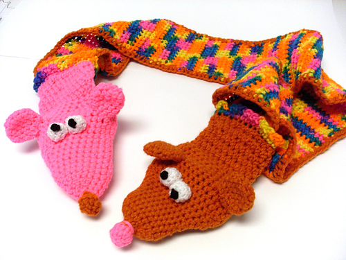 Ravelry: Child's Crochet Puppet Scarf pattern by Nancy Anderson