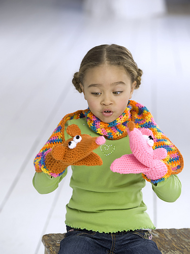 Ravelry: Child's Crochet Puppet Scarf pattern by Nancy Anderson