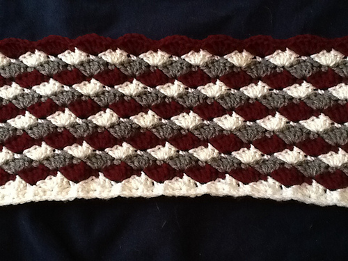 Ravelry: Shell Stitch Hat and Scarf pattern by Red Heart Design Team