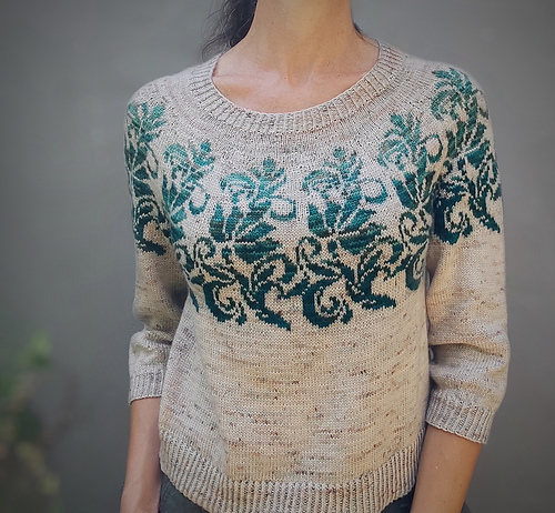 Ravelry: Fire Lily Sweater pattern by Zanete Knits